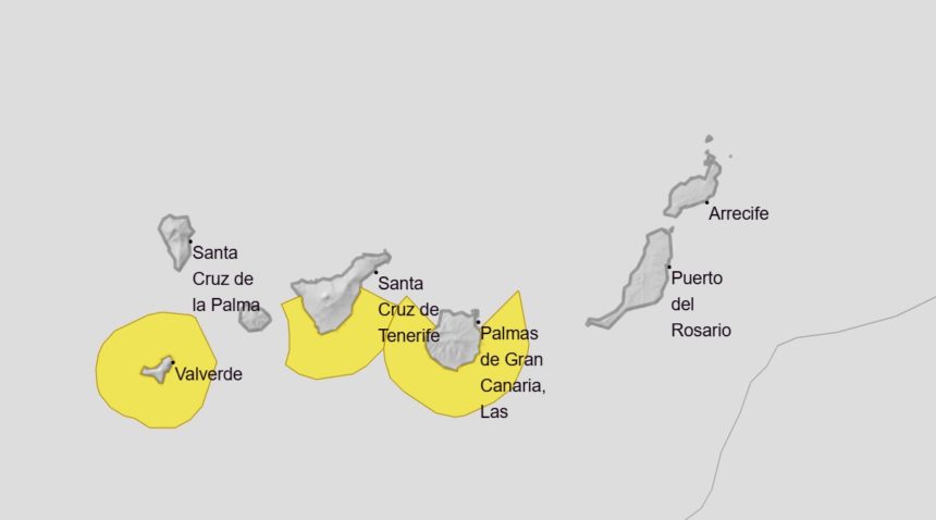 Tres islas en aviso por mar este lunes: las costas que la AEMET marca ...